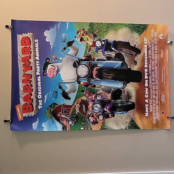 Source Unknown | Art | The Barnyard Dvd Release Poster 26x4 | Poshmark